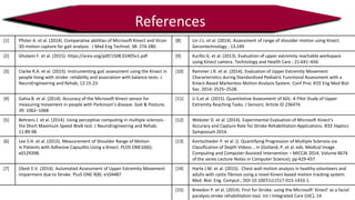 Enhancing the measurement of clinical outcomes using Microsoft Kinect choices (Philip Breedon ...