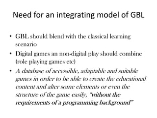 Integrating serious games in the educational experience of students ...