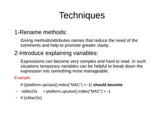 Refactoring Techniques | PPT