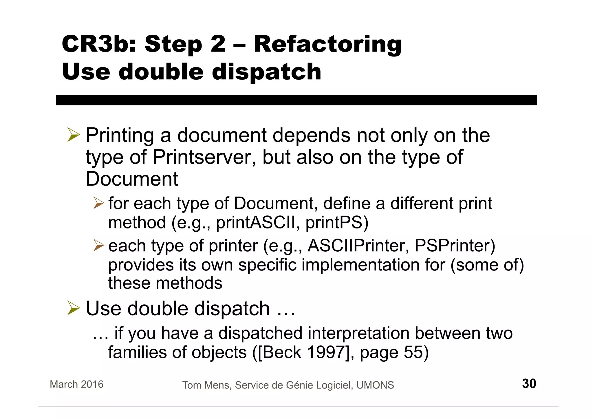 Refactor case study LAN example | PPT