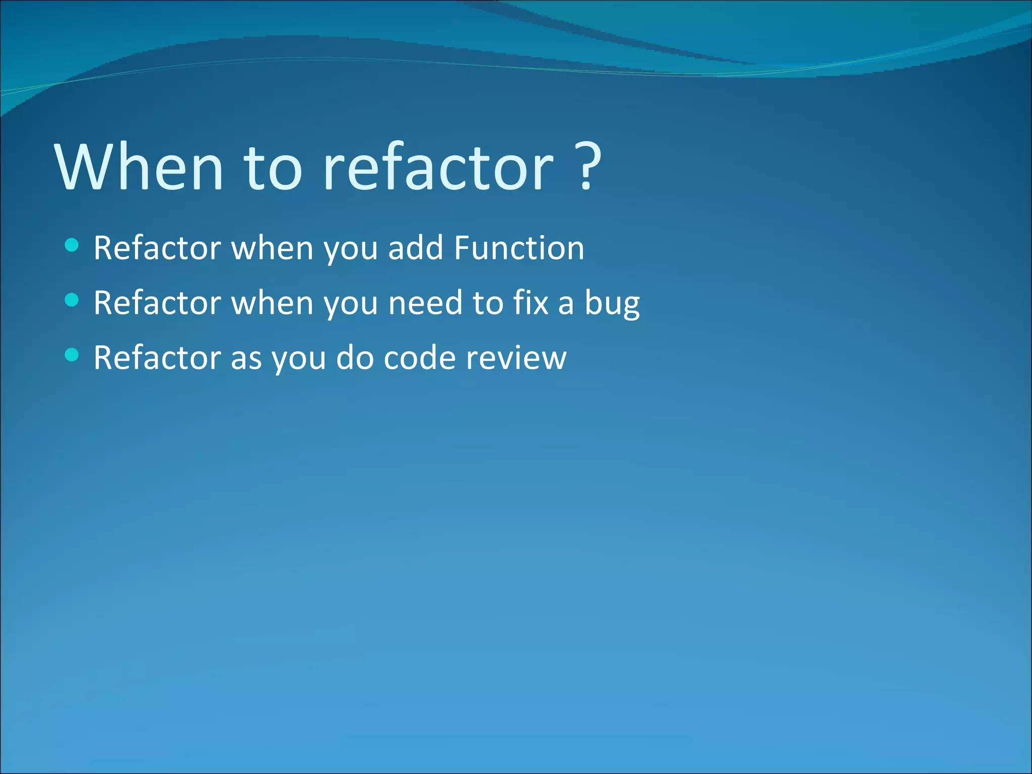 Refactoring Tips by Martin Fowler | PPT