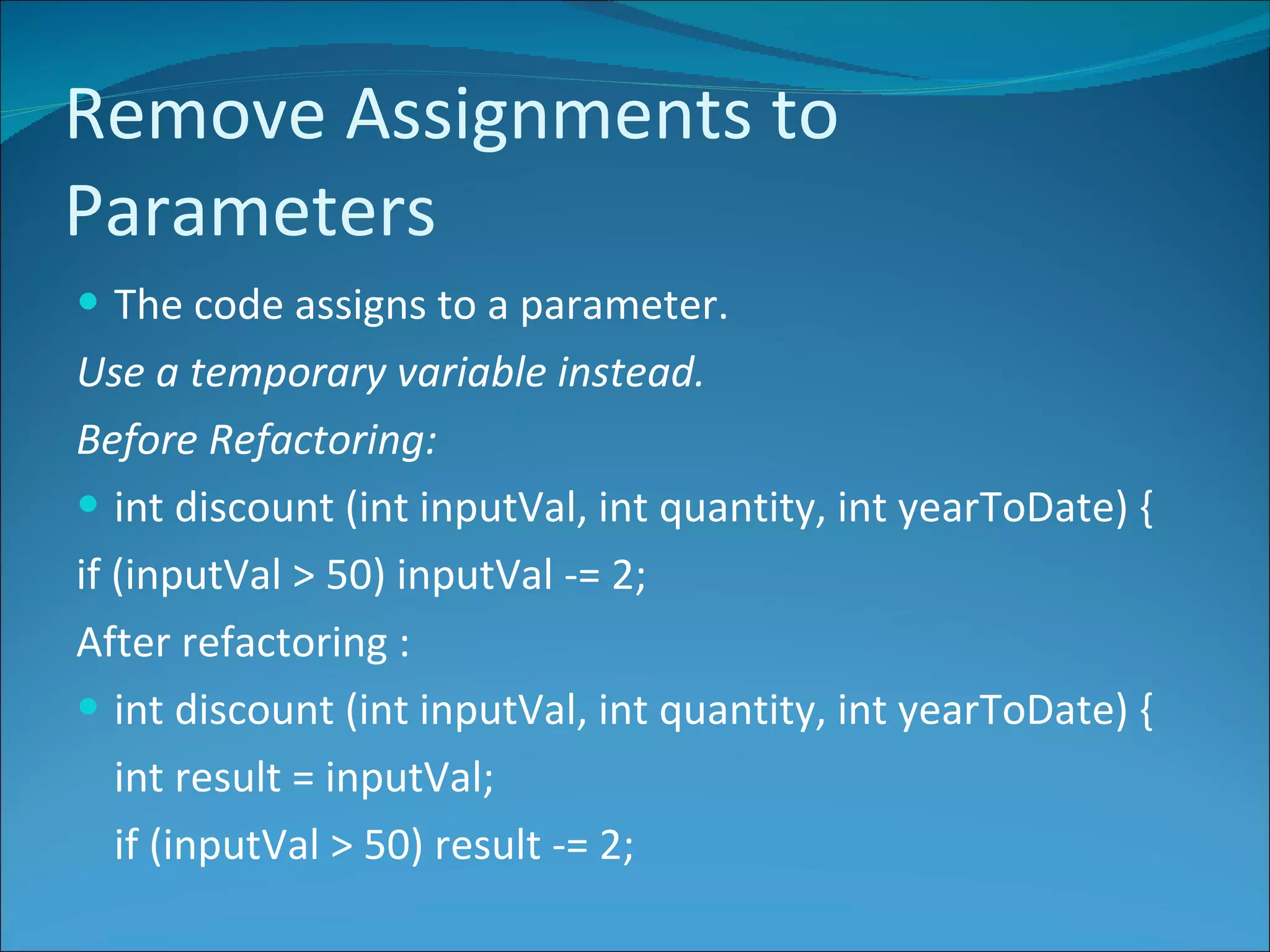 Refactoring Tips by Martin Fowler | PPT