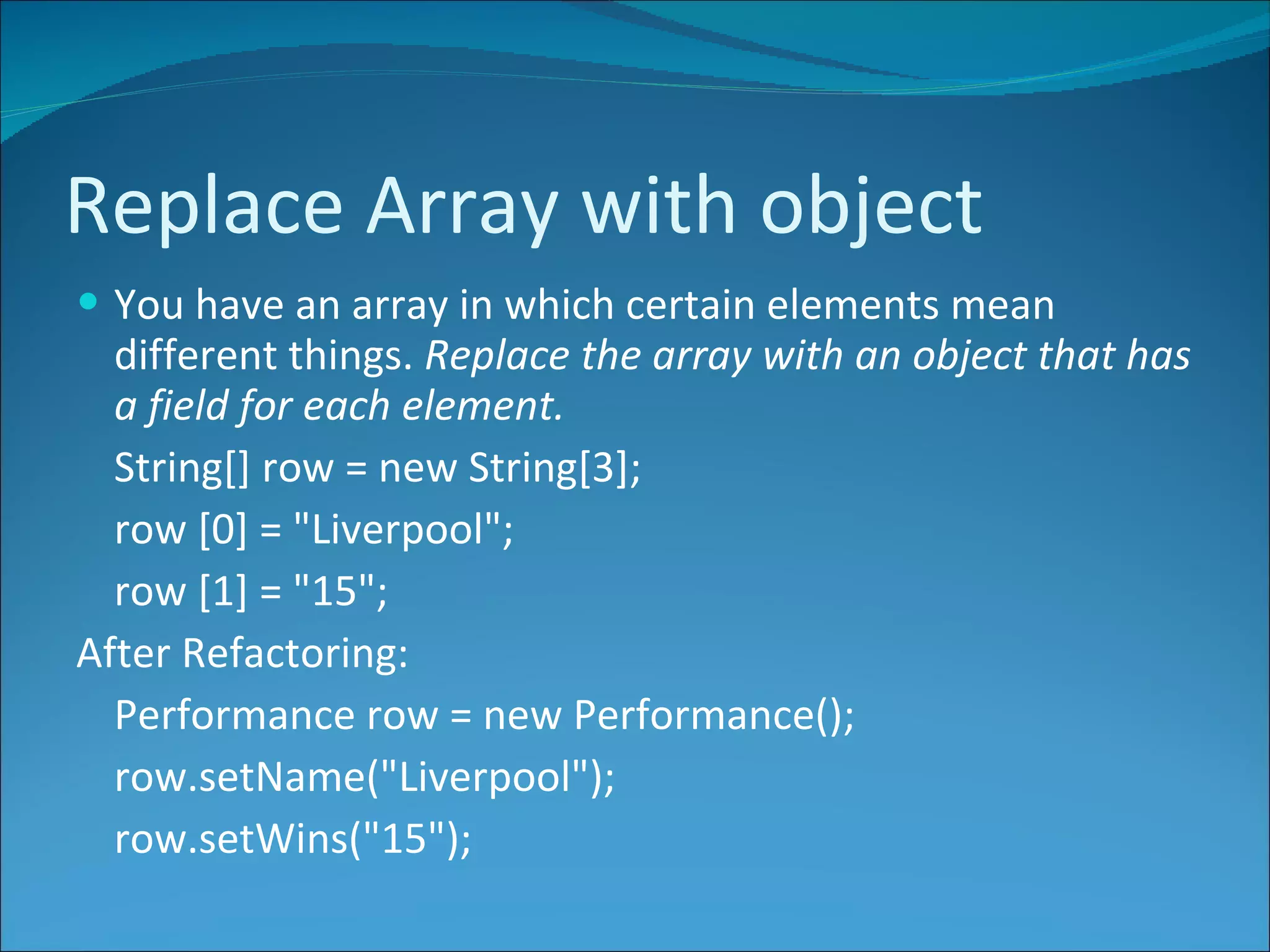 Refactoring Tips by Martin Fowler | PPT