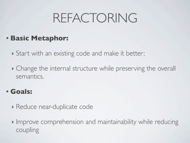 Refactoring Improve The Design Of Existing Code Pdf