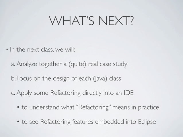 Refactoring Improve The Design Of Existing Code Ppt