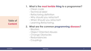 Refactoring, Therapeutic Attitude to Programming. | PPT