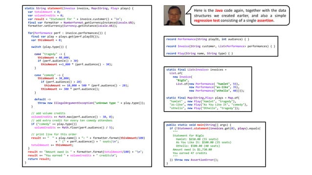 Refactoring: A First Example - Martin Fowler’s First Example of ...