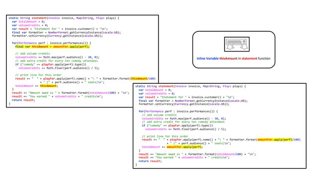 Refactoring: A First Example - Martin Fowler’s First Example of ...