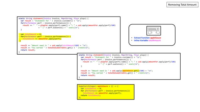 Refactoring: A First Example - Martin Fowler’s First Example of ...