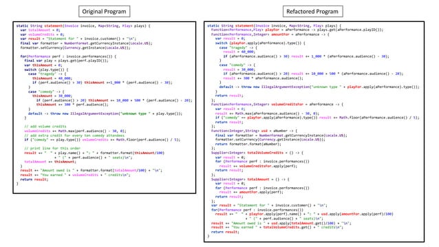 Refactoring: A First Example - Martin Fowler’s First Example of ...