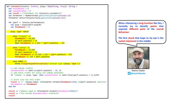 Refactoring: A First Example - Martin Fowler’s First Example of ...