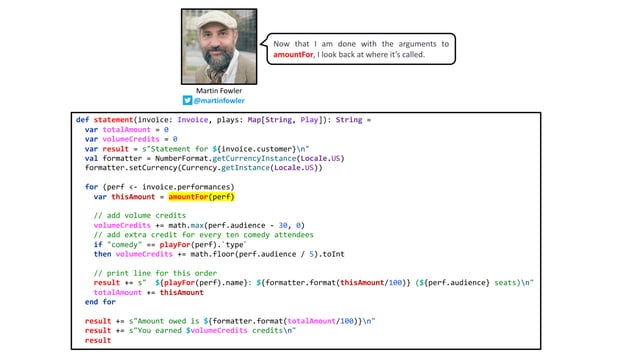Refactoring: A First Example - Martin Fowler’s First Example of ...