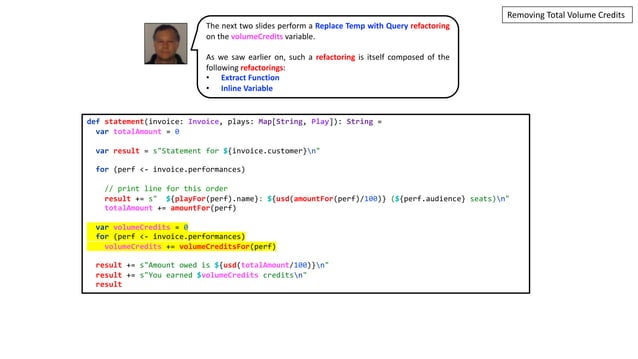 Refactoring: A First Example - Martin Fowler’s First Example of ...