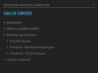 Refactoring Practice: Cleaner Code | PDF | Programming Languages | Computing
