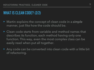 Refactoring Practice: Cleaner Code | PDF | Programming Languages | Computing