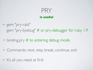 Refactoring Workshop (Rails Pacific 2014) | PPT