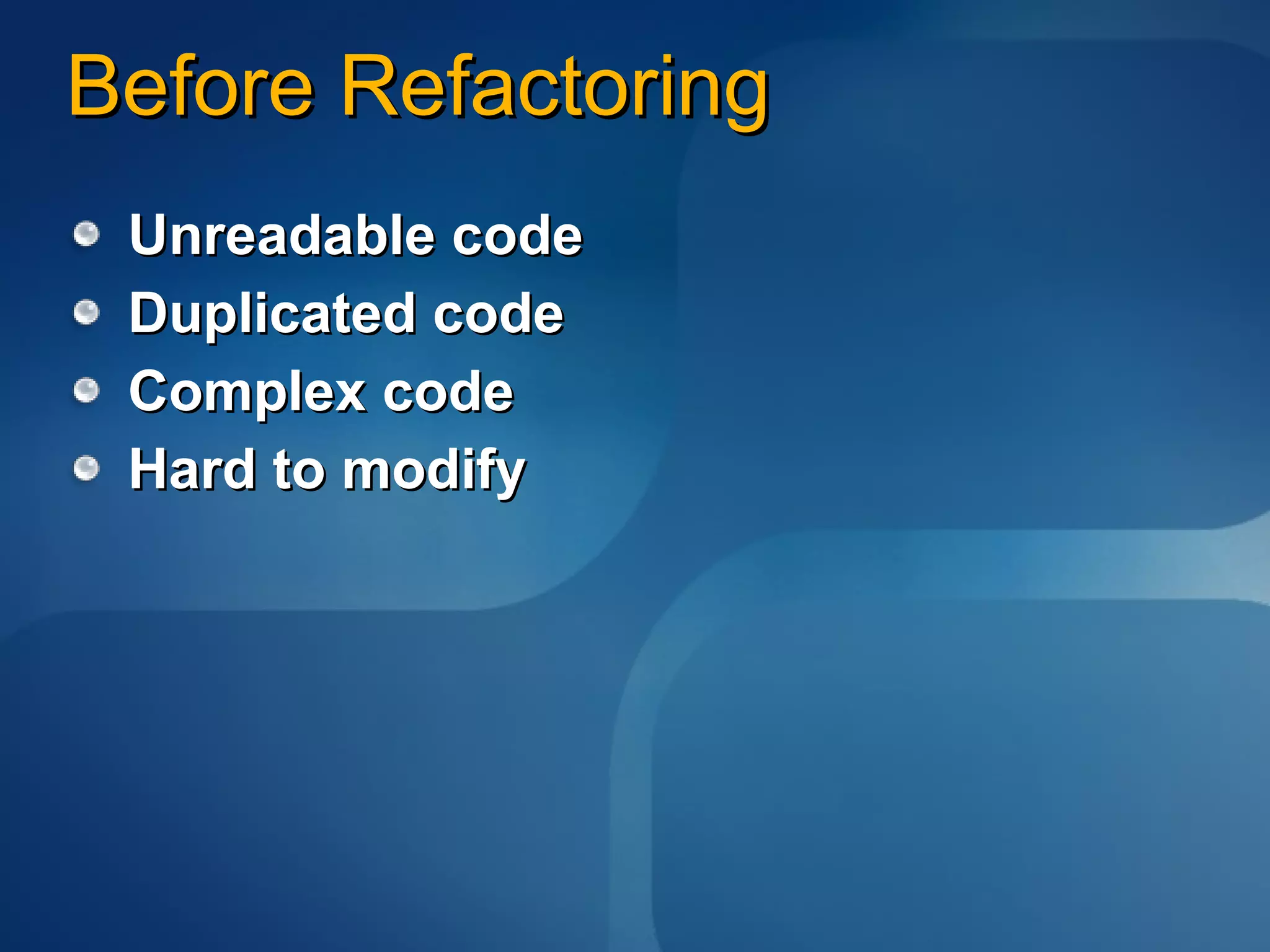 Refactoring, A First Example | PPT