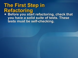 Refactoring, A First Example | PPT