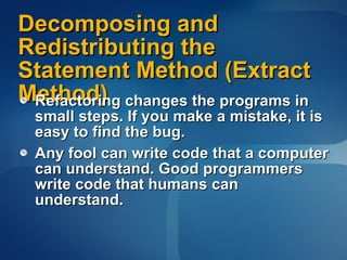 Refactoring, A First Example | PPT