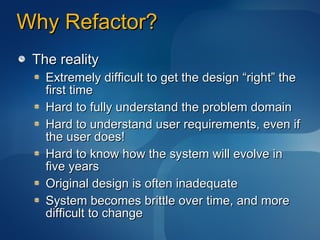 Refactoring, A First Example | PPT