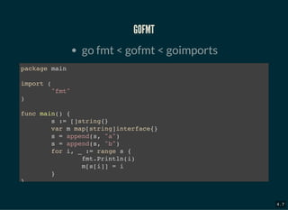 Refactoring a go project | PPT