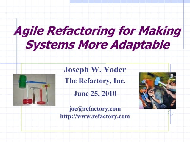Refactoring AOMs For AgilePT2010 | PDF