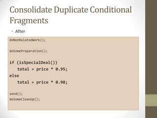 重構—改善既有程式的設計（chapter 9） | PPTX