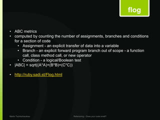 Refactoring code smell | PPTX