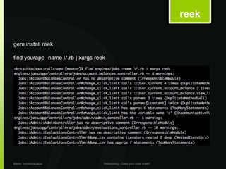 Refactoring code smell | PPTX
