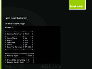 Refactoring code smell | PPTX