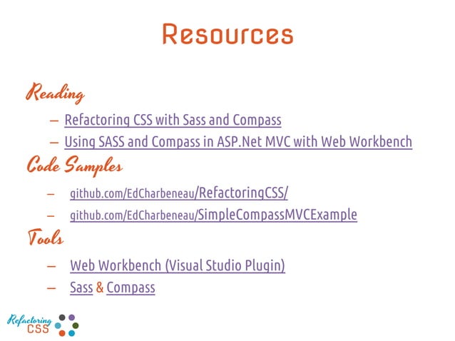 Refactoring css | PPT