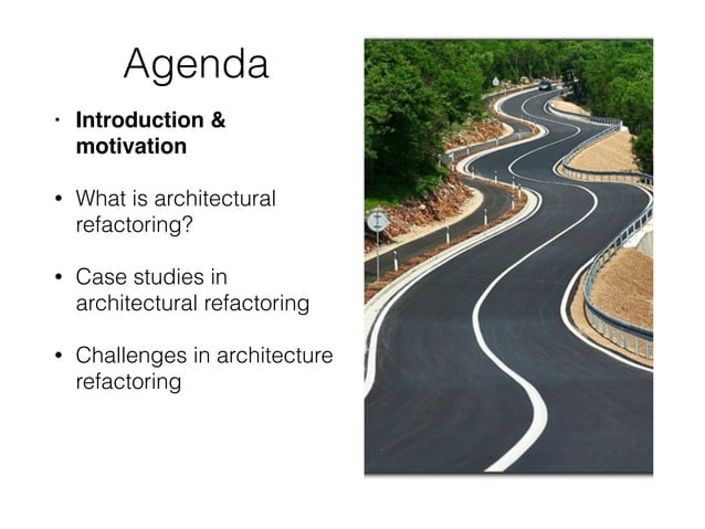 Refactoring For Software Architecture Smells Ppt