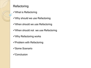 Refactoring | PPT