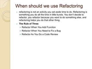 Refactoring | PPT