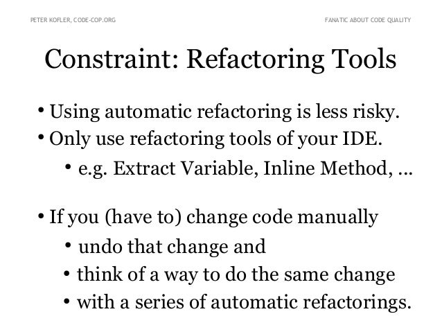 Refactoring the Tennis Kata v2 (2016)