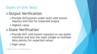 Refactoring to Testable Code | PPTX