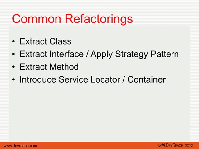 Refactoring Applications Using Solid Principles Ppt
