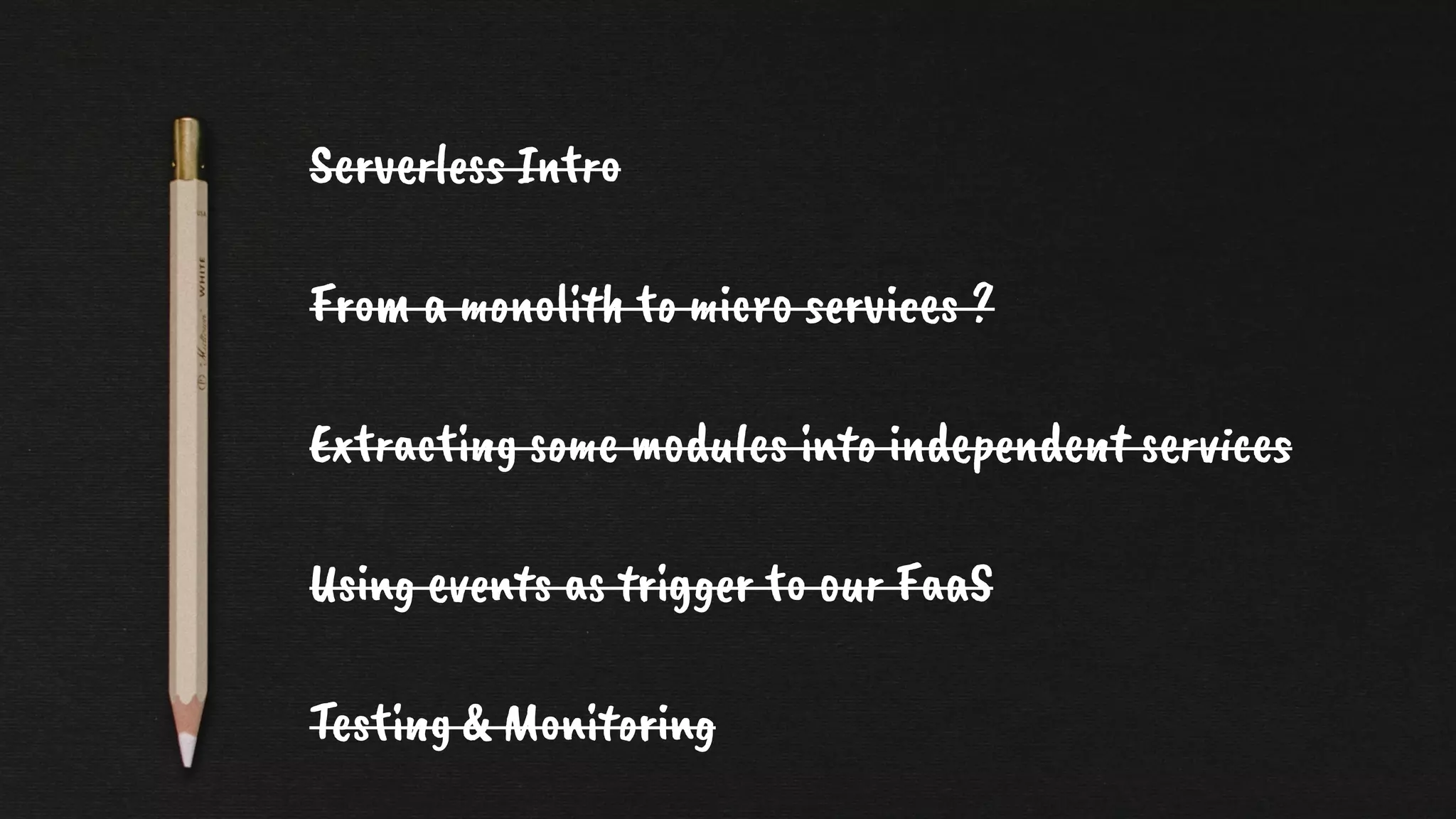 Python & Serverless: Refactor your monolith piece by piece | PPT