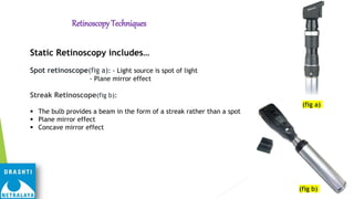 REFRACTION: OBJECTIVE RETINOSCOPY AND SUBJECTIVE ACCEPTANCE | PPTX