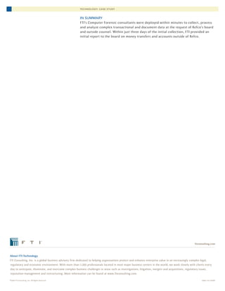 Refco Case Study | PDF