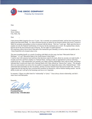 DECC Company recommendation | PDF