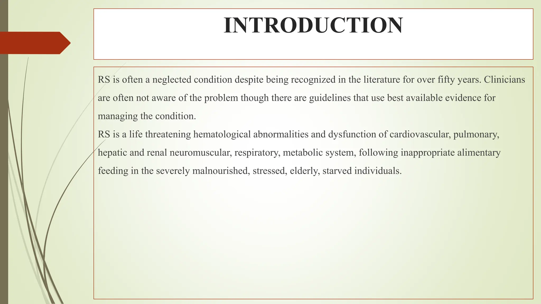 Refeeding Syndrome and it's management by ASPEN | PPTX