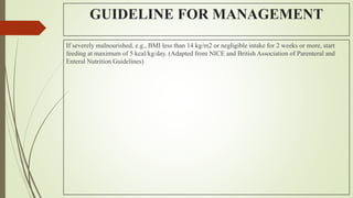 Refeeding Syndrome and it's management by ASPEN | PPTX