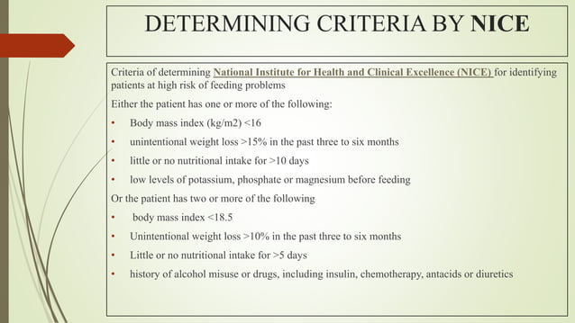Refeeding Syndrome and it's management by ASPEN | PPTX | Blood ...