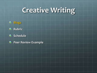 Collaboration, Reflection and Peer Review | PPTX