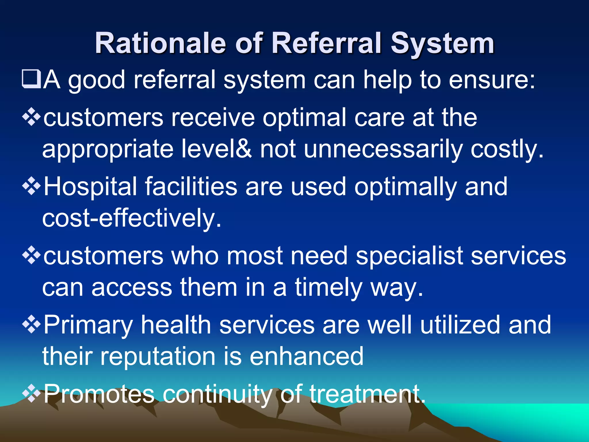 Referal system ppt (presntation lecture) | PPTX