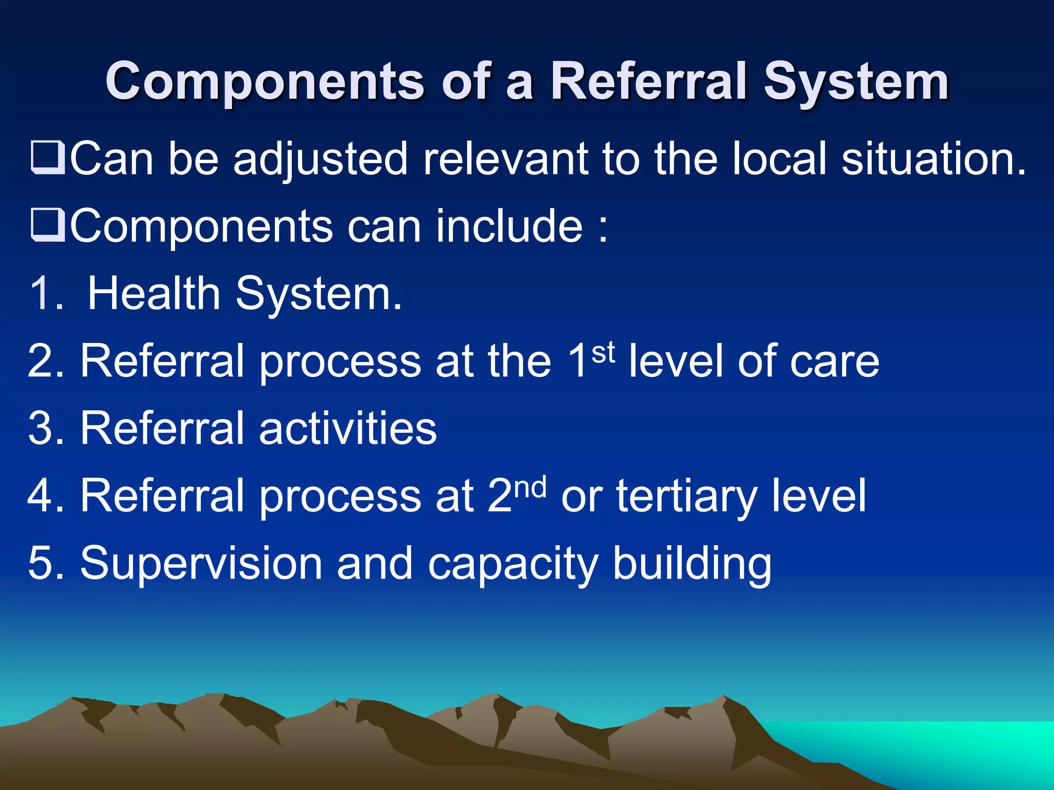 Referal system ppt (presntation lecture) | PPTX