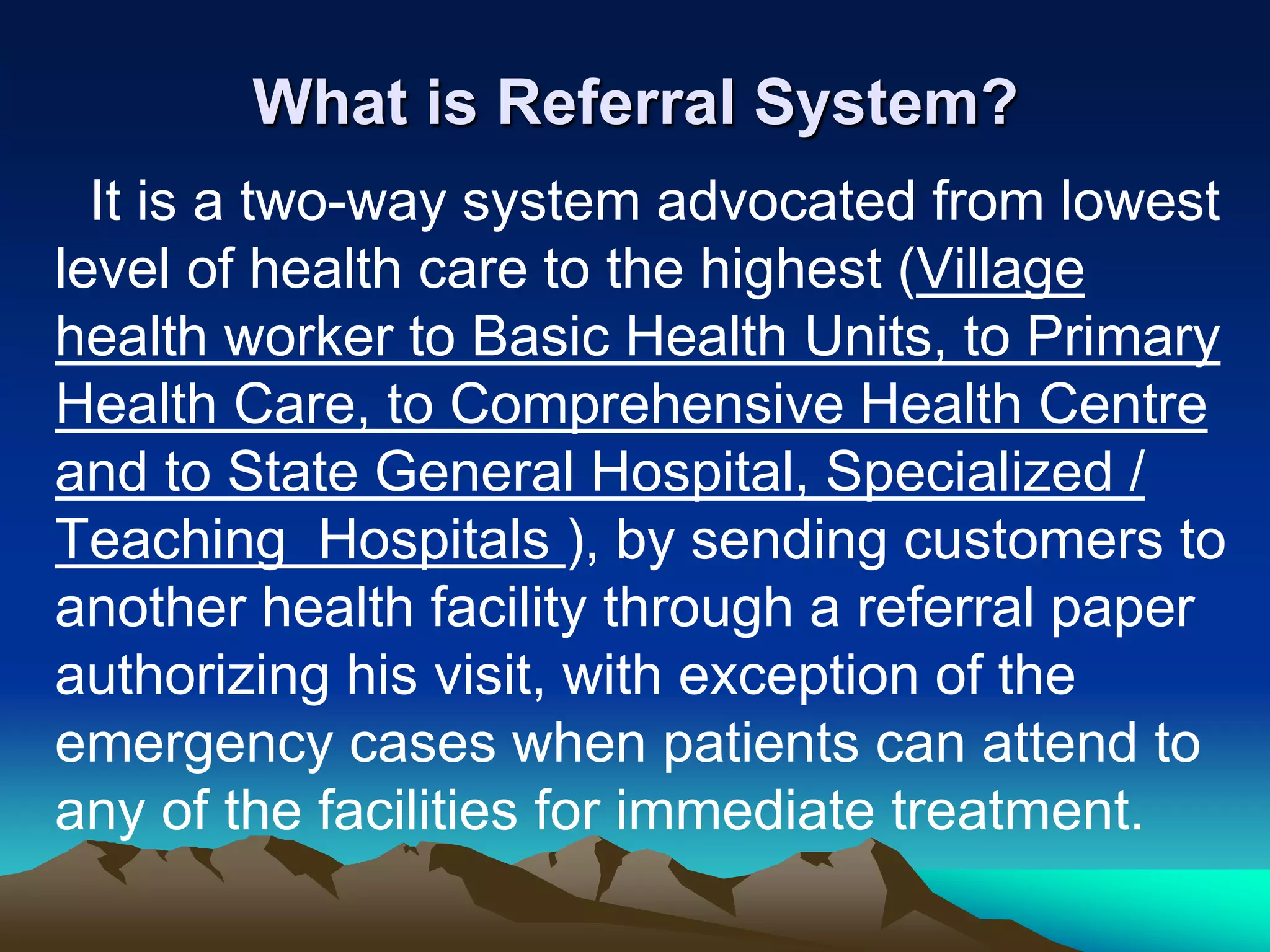 Referal system ppt (presntation lecture) | PPTX