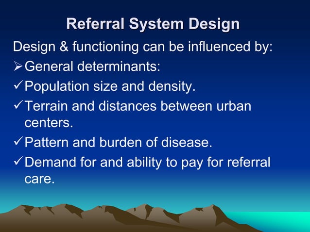 Referal system ppt (presntation lecture) | PPTX | Healthcare Industry ...