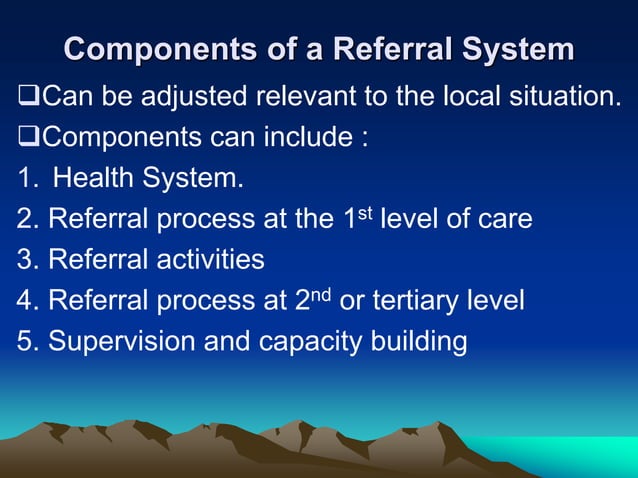Referal system ppt (presntation lecture) | PPTX | Healthcare Industry ...